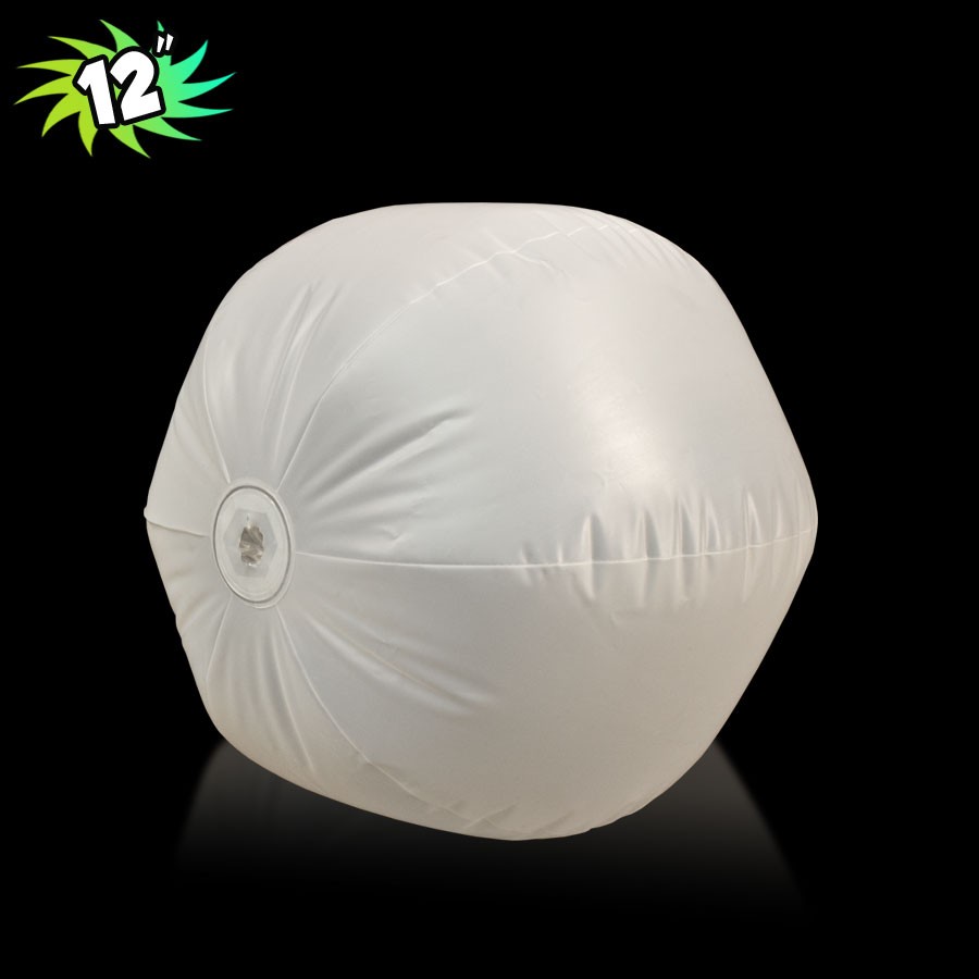 12 Inch Inflatable Beach Balls with 1 - 6 Inch RED Glow Stick - Red ...