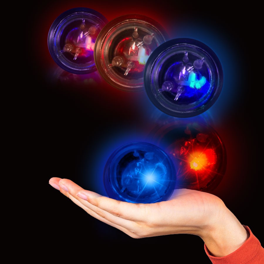 Red LED Flashballs - Red - Shop by Color
