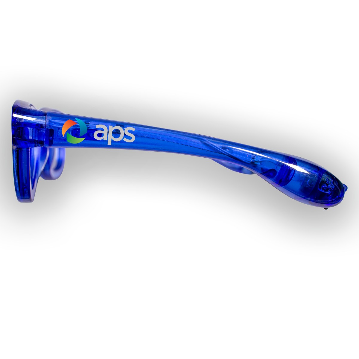Blue LED Classic Retro Sunglasses with Sound Option - Blue - Shop by Color